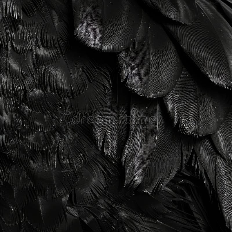 Black Swan Feathers Background, Black Plume Pattern, Wings Feather ...