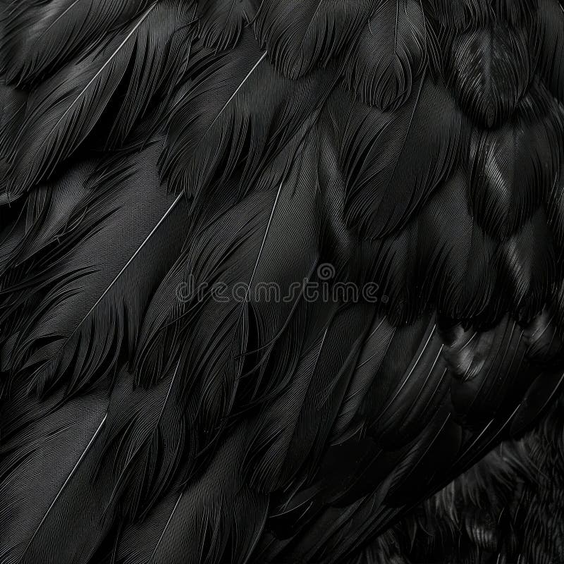 Black Swan Feathers Background, Black Plume Pattern, Wings Feather ...