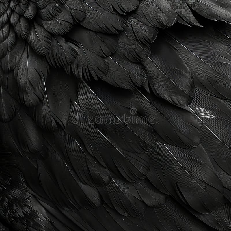 Black Swan Feathers Background, Black Plume Pattern, Wings Feather ...