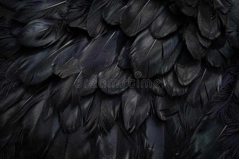 Black Swan Feathers Background, Black Plume Pattern, Wings Feather ...