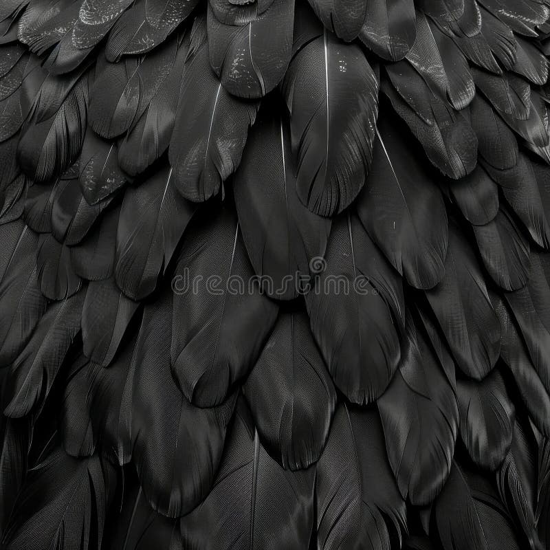 Black Swan Feathers Background, Black Plume Pattern, Wings Feather ...