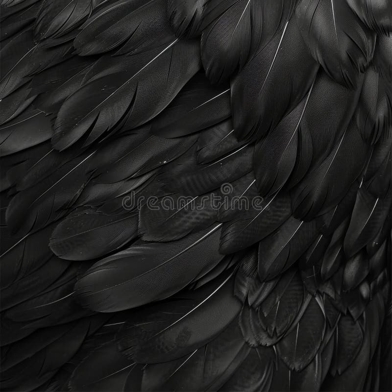 Black Swan Feathers Background, Black Plume Pattern, Wings Feather ...
