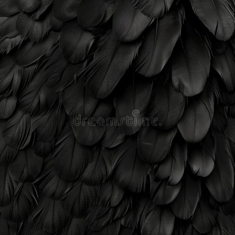 Black Swan Feathers Background, Black Plume Pattern, Wings Feather ...
