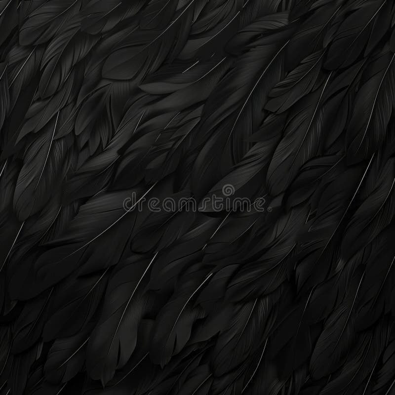 Black Swan Feathers Background, Black Plume Pattern, Wings Feather ...