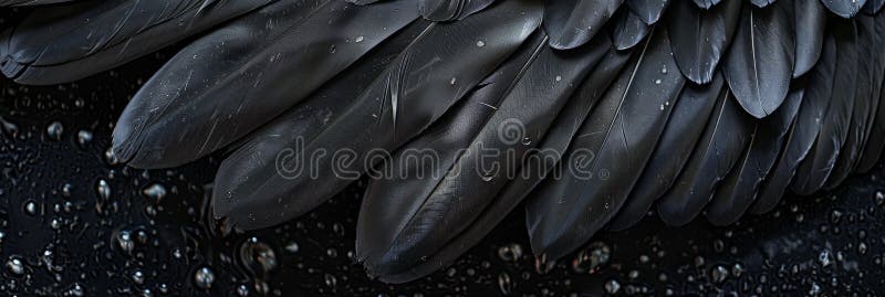 Black Swan Feathers Background, Black Plume Pattern, Wings Feather ...