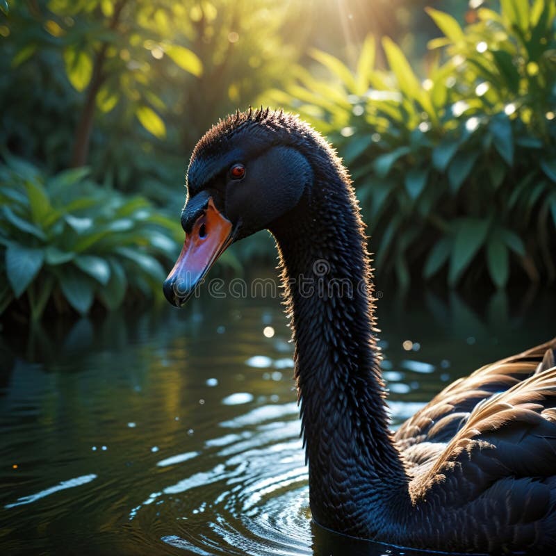 Black Swan, Unusual Outcast Misfit Stock Illustration - Illustration of ...