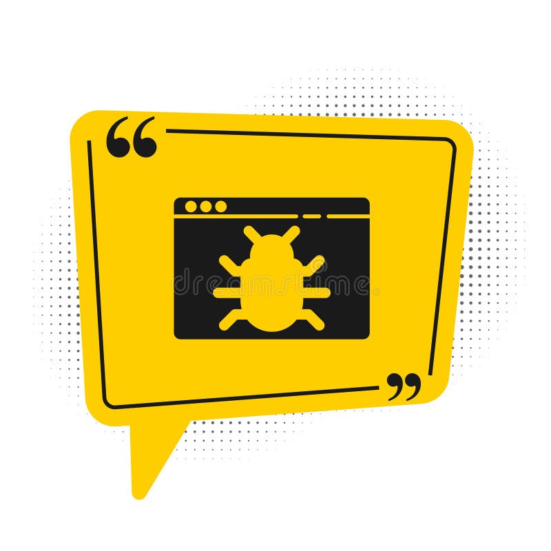Black System Bug Concept Icon Isolated on White Background. Code Bug ... Black System Bug Concept Icon Isolated on White Background. Code Bug ...