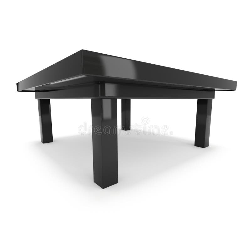 Black Table 3D stock illustration. Illustration of pedestal - 84484753