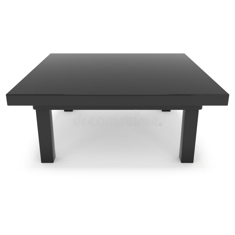 Black Table 3D stock illustration. Illustration of plastic - 84633811