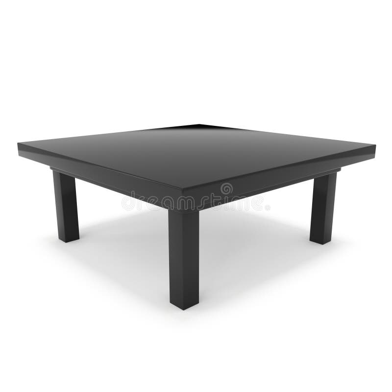 Black Table 3D stock illustration. Illustration of blank - 84720278