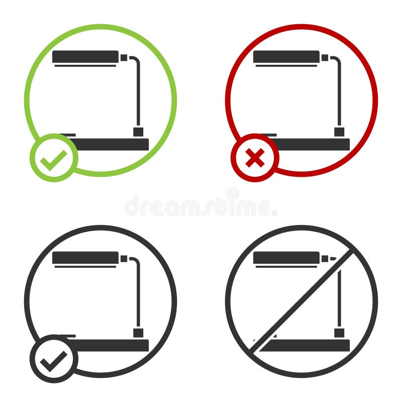 Black Table Lamp Icon Isolated on White Background. Table Office Lamp ...