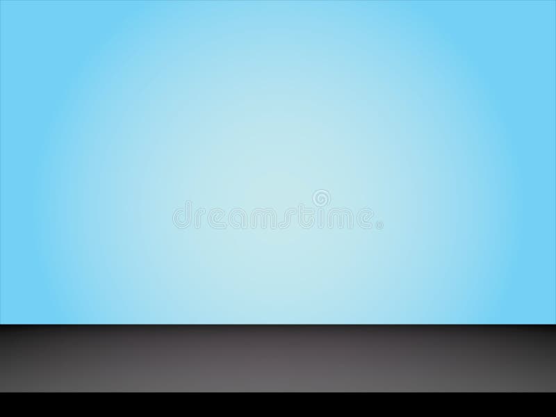 A Black Table with Light Blue Wall. Stock Illustration - Illustration ...