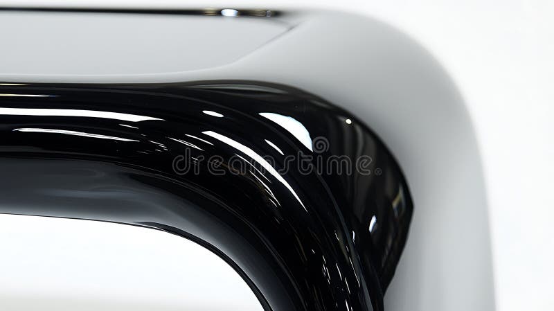 A Black Table with a Shiny Surface Stock Illustration - Illustration of ...