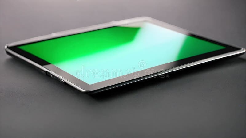 Black Tablet with Green Screen Stock Footage - Video of internet ...