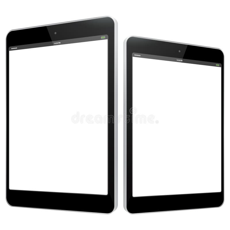 Black Digital Tablet stock vector. Illustration of monitor - 48564739