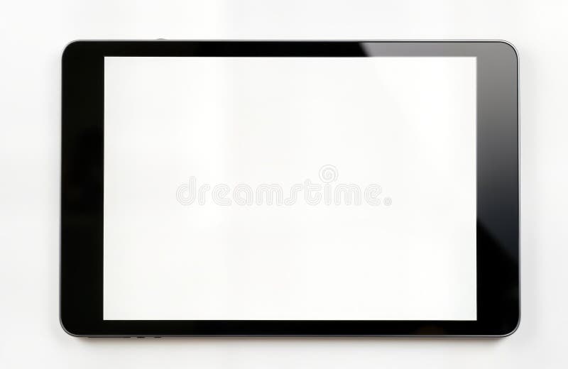 Black Tablet Display. Modern Device. Blank Screen. Versatile Tech ...