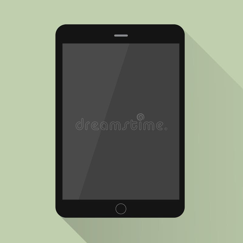 Black tablet icon stock illustration. Illustration of blank - 71563023