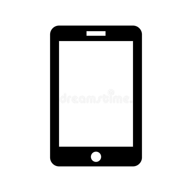 Black Tablet. Modern Technology Device Screen. Flat Pc Symbol. Vector ...