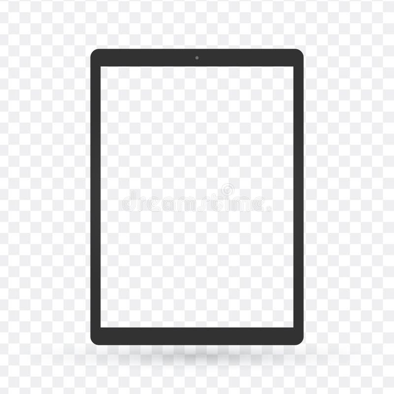 Black Tablet PC with Transparent Screen, Frame only. Vector ...