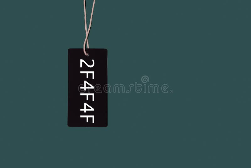 Black Tag on the Fashionable Color of 2021 Stock Illustration ...