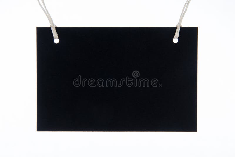 Black tag with string stock image. Image of cord, clip - 29603967