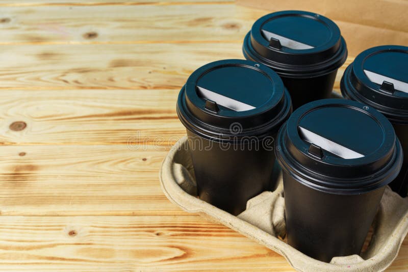 Black take away coffee cup stock photo. Image of cafe - 136899750