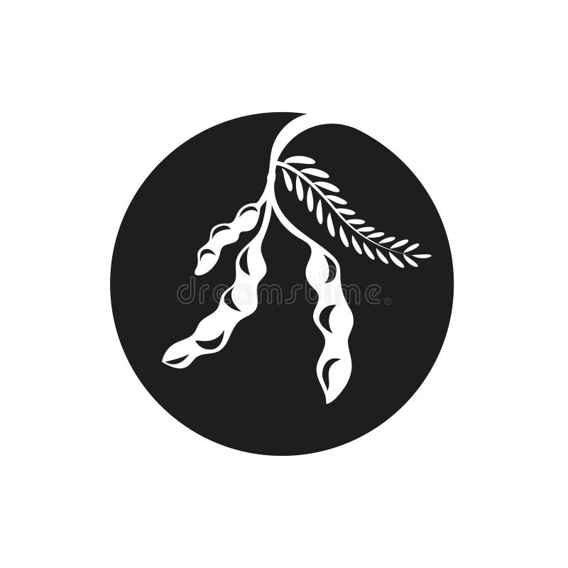 Black Tamarind Icon Vector Element Concept Design Template Stock Vector ...