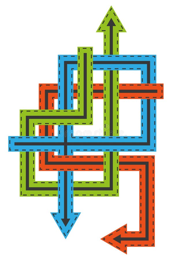 Tangled Arrows Stock Illustrations – 834 Tangled Arrows Stock ...