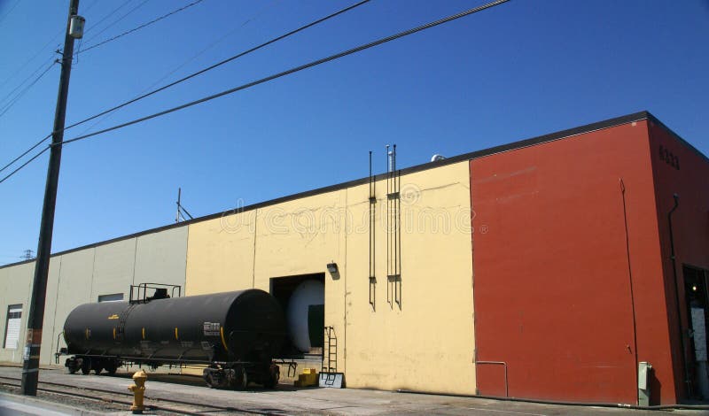 Black tank car stock photo. Image of siding, tanker, industry - 2781104