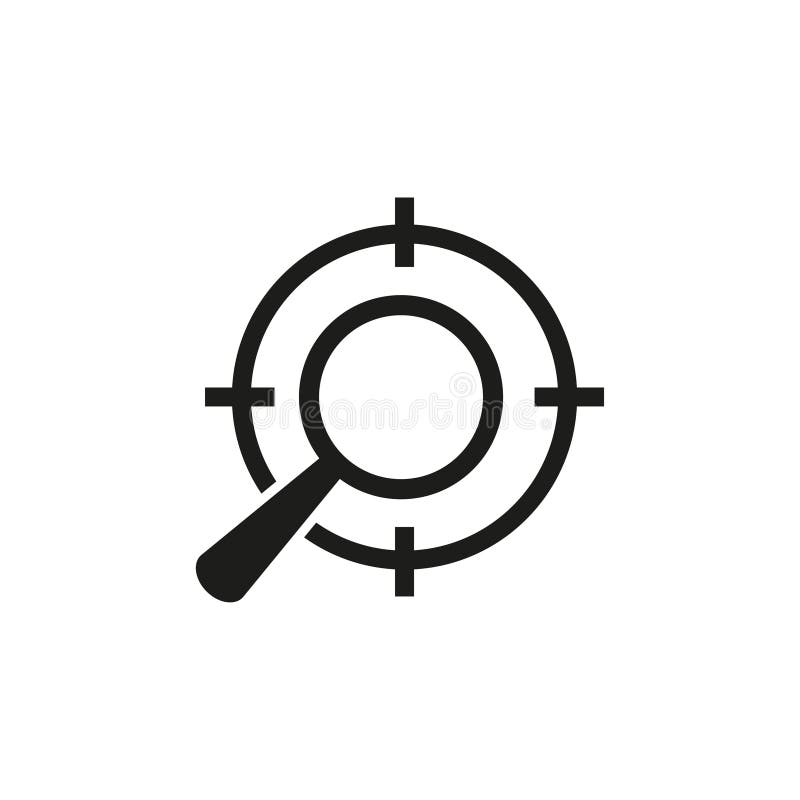 Black Target Bullet Icon. Vector Illustration Stock Vector ...