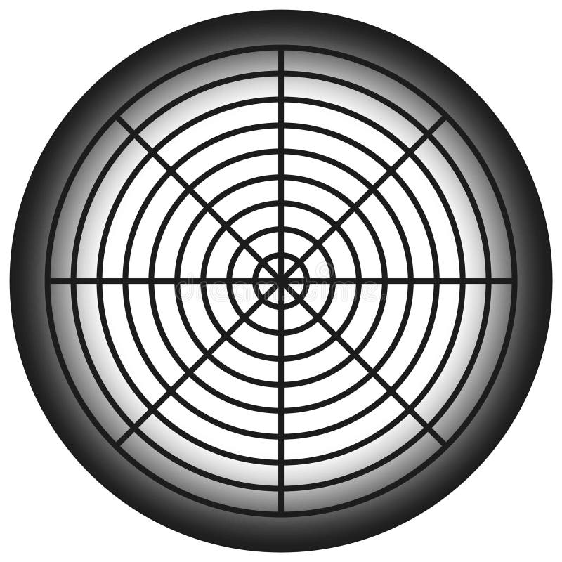 Black Target Graphic. Concentric Ring Illustration. Precision Circle ...