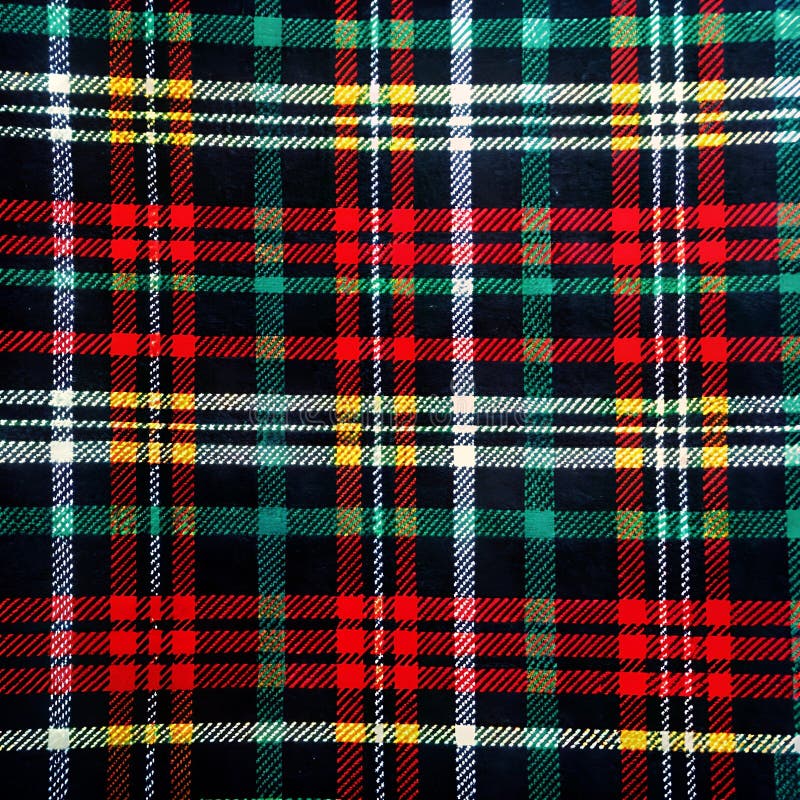 Black Tartan Check Background Stock Illustration - Illustration of ...