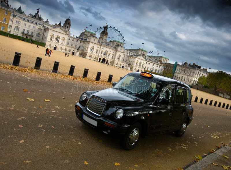 Black taxi cab in london editorial photo. Image of london - 7064841