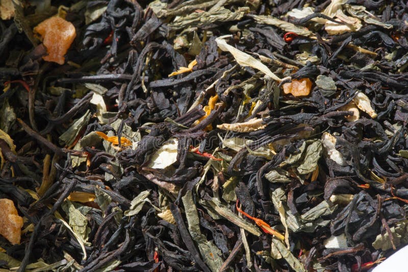 Black Tea with Aromatic and Vitamin Supplements. Tea of the Most Usual ...