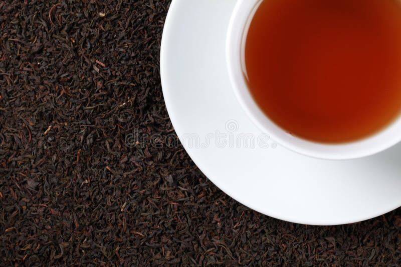 Black Tea with copy space stock image. Image of herbs - 28522117