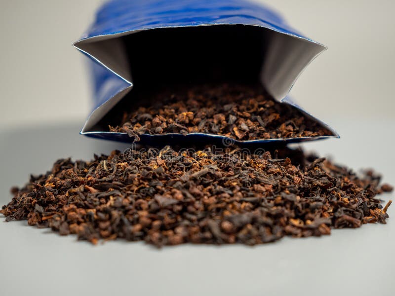 Black Tea. Dry Brewing of Black Tea Stock Image - Image of beverage ...