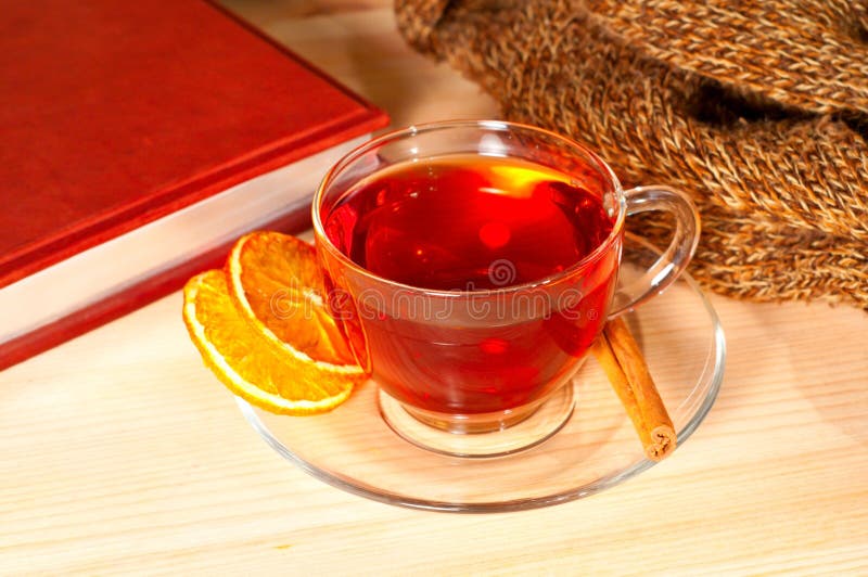 Black tea in glass cup stock image. Image of healthy - 62874697