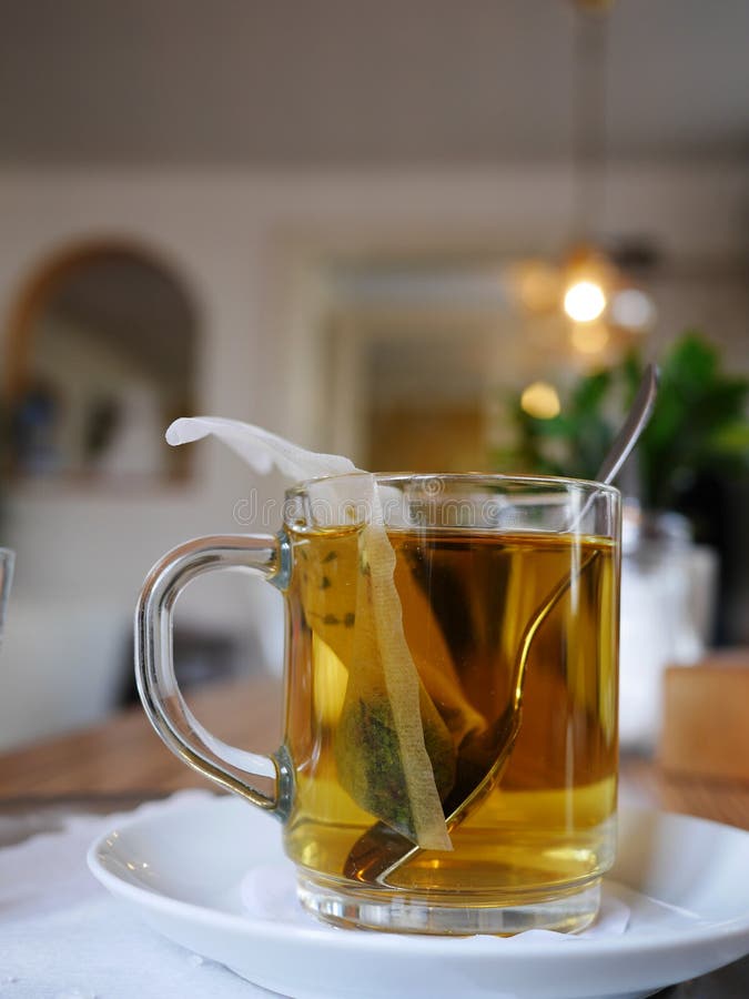 Black tea glass restaurant stock image. Image of scented - 43275499