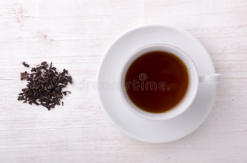 Black Tea. Highest Class Tea Every Day. Stock Photo - Image of leaf ...