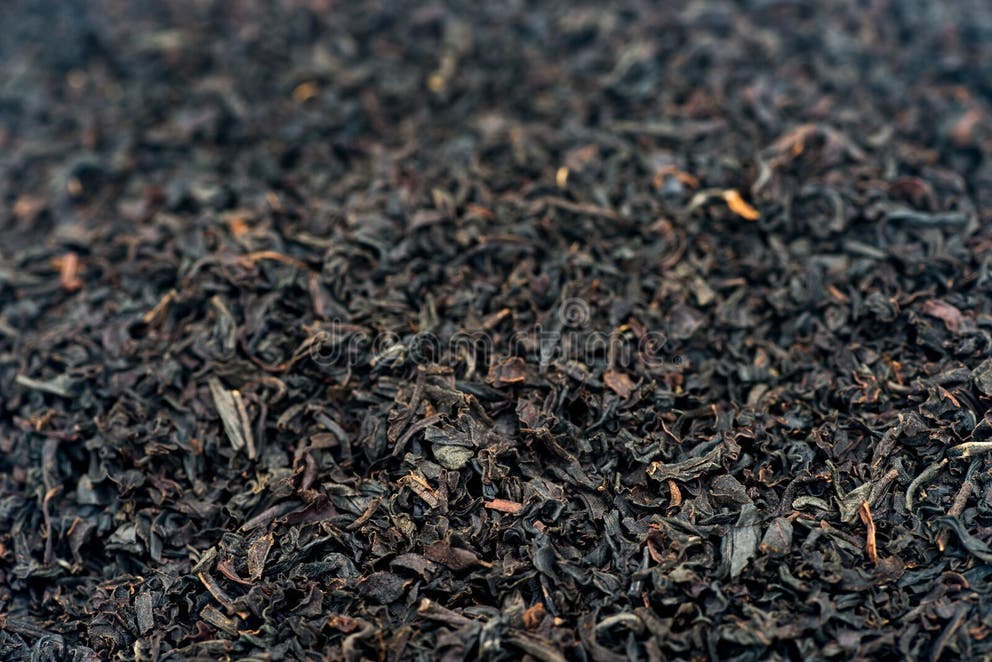 Black Tea Leaves Selective Focus Stock Image - Image of drink, medicine ...