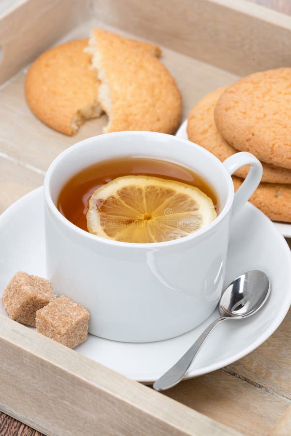 Cup of Tea and Cookies with Love Stock Photo - Image of ingredient ...