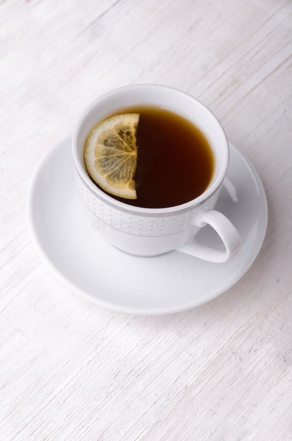 Black Tea with Lemon. Highest Class Tea. Stock Photo - Image of light ...