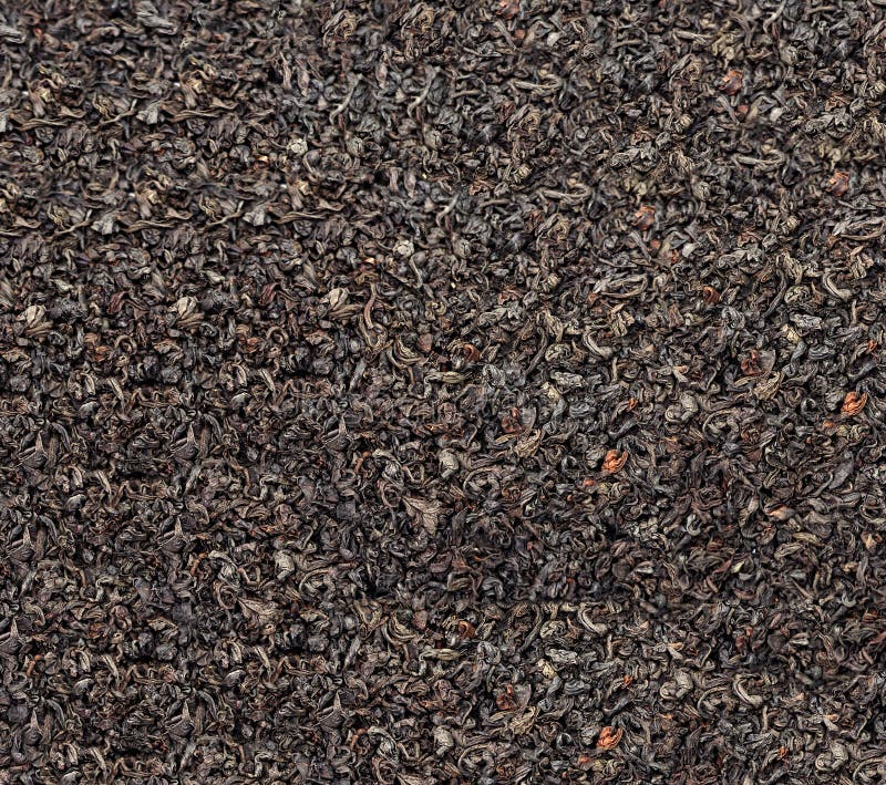 Black Tea Loose Dried Tea Leaves, Texture Stock Image - Image of ...