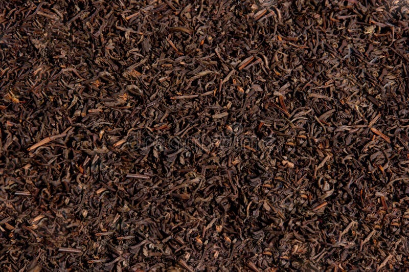 Black Tea Loose Dried Tea Leaves, Texture Stock Image - Image of ...