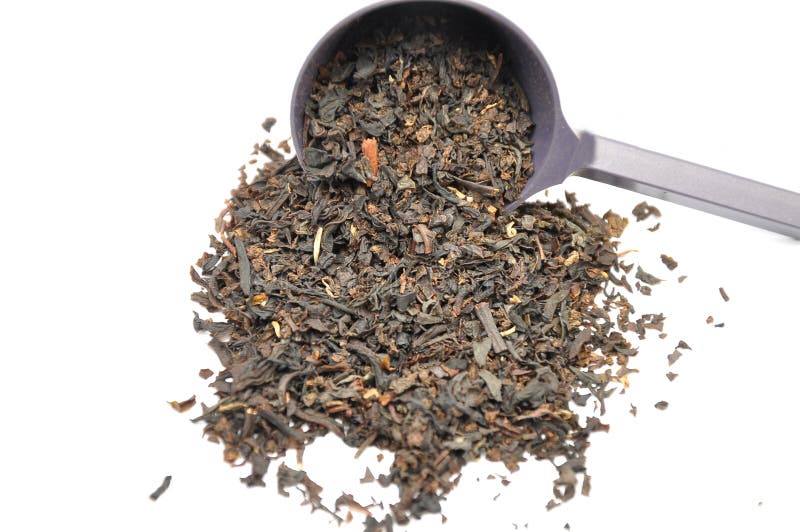 Black Tea Mix with Metering Spoon Stock Image - Image of ingredient ...
