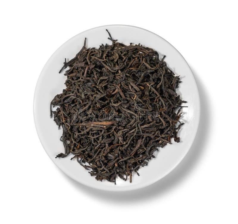 Black Tea Top View on White Background Stock Photo - Image of beverage ...