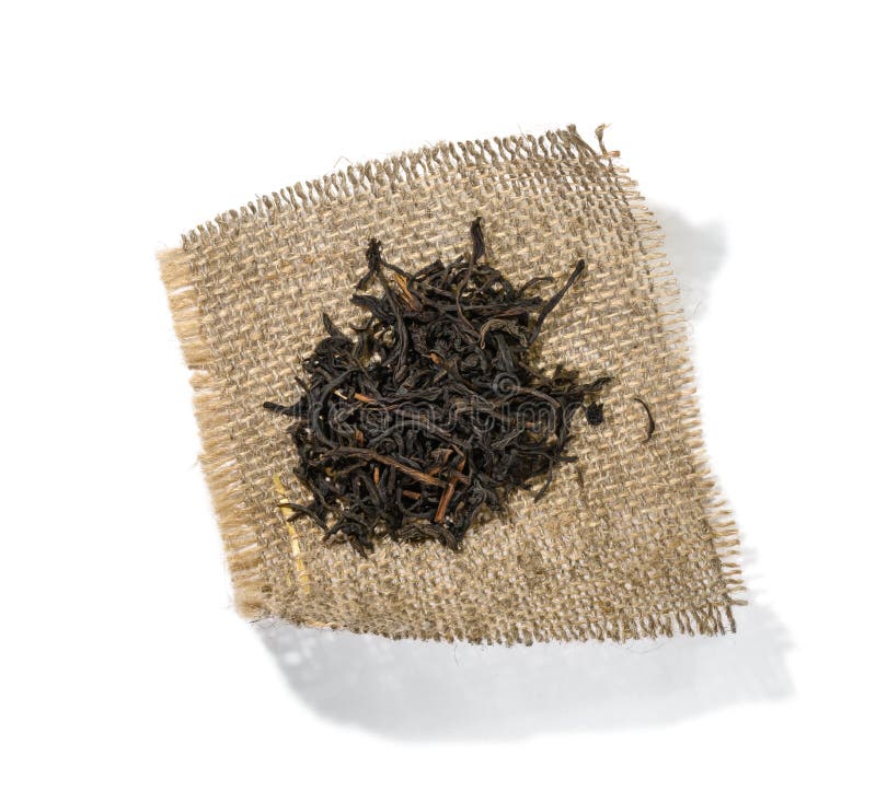 Black Tea Top View on White Background Stock Photo - Image of ceremony ...