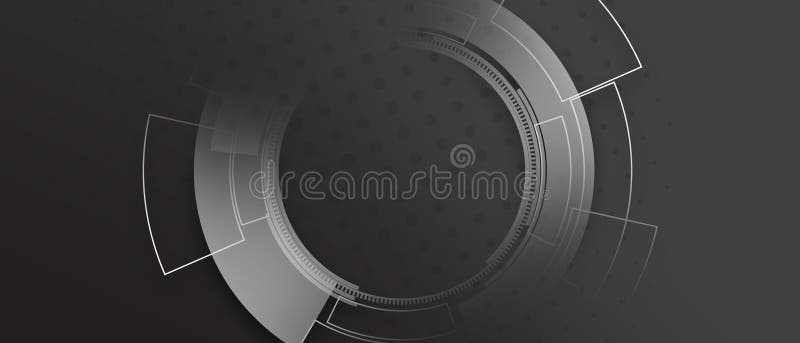 Black Technology Abstract Background Stock Illustration - Illustration ...