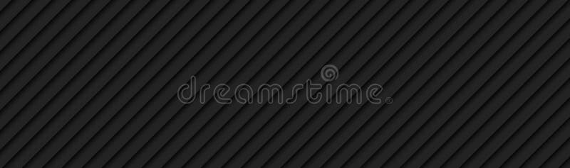 Black Technology Abstract Stripes Header. Dark Metallic Geometric ...