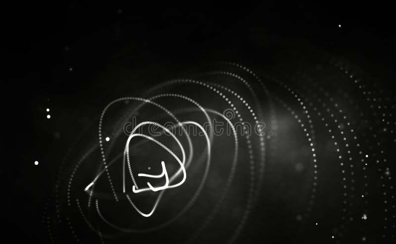 Black Technology Background. Global Communication Network Concept ...